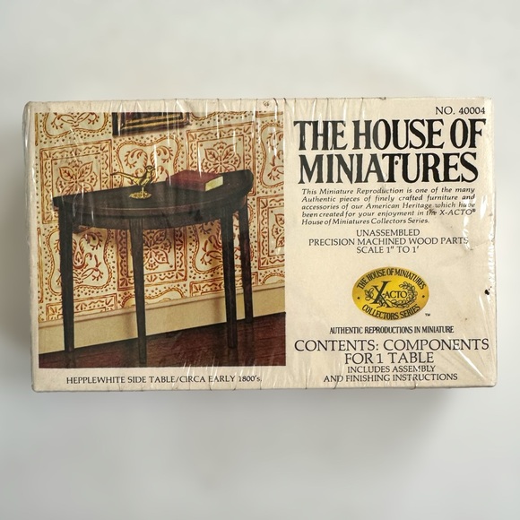 Xacto | Toys | The House Of Miniatures 4004 Hepplewhite Side Table ...